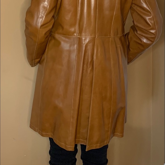 Vera Pelle | Jackets & Coats | Saddle Brown Genuine Italian Leather ...